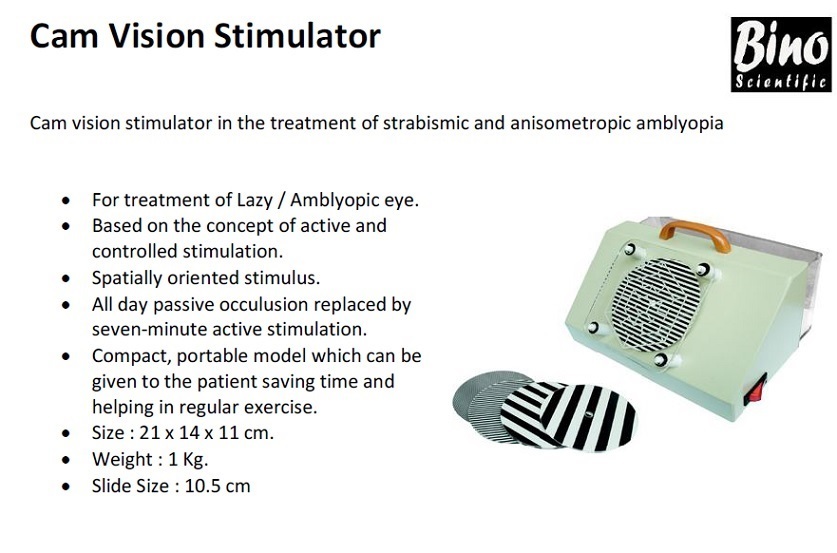 CAM VISION STIMULATOR MANUFACTURERS INDIA